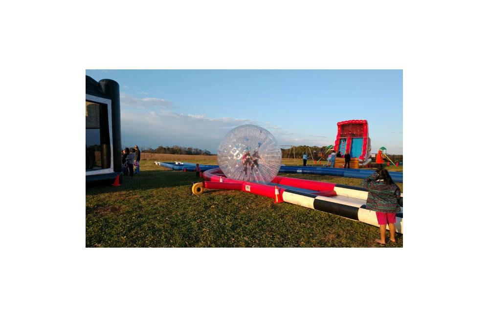 90ft Human Hamster Ball Track w/ 2 Balls | Mr. Bounce Inflatable Rentals